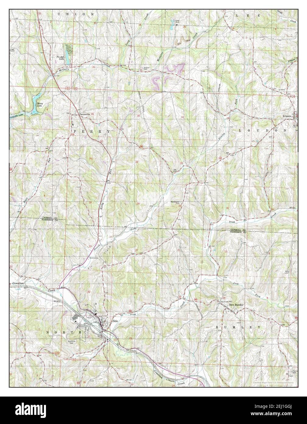 Scio, Ohio, map 1994, 1:24000, United States of America by Timeless ...
