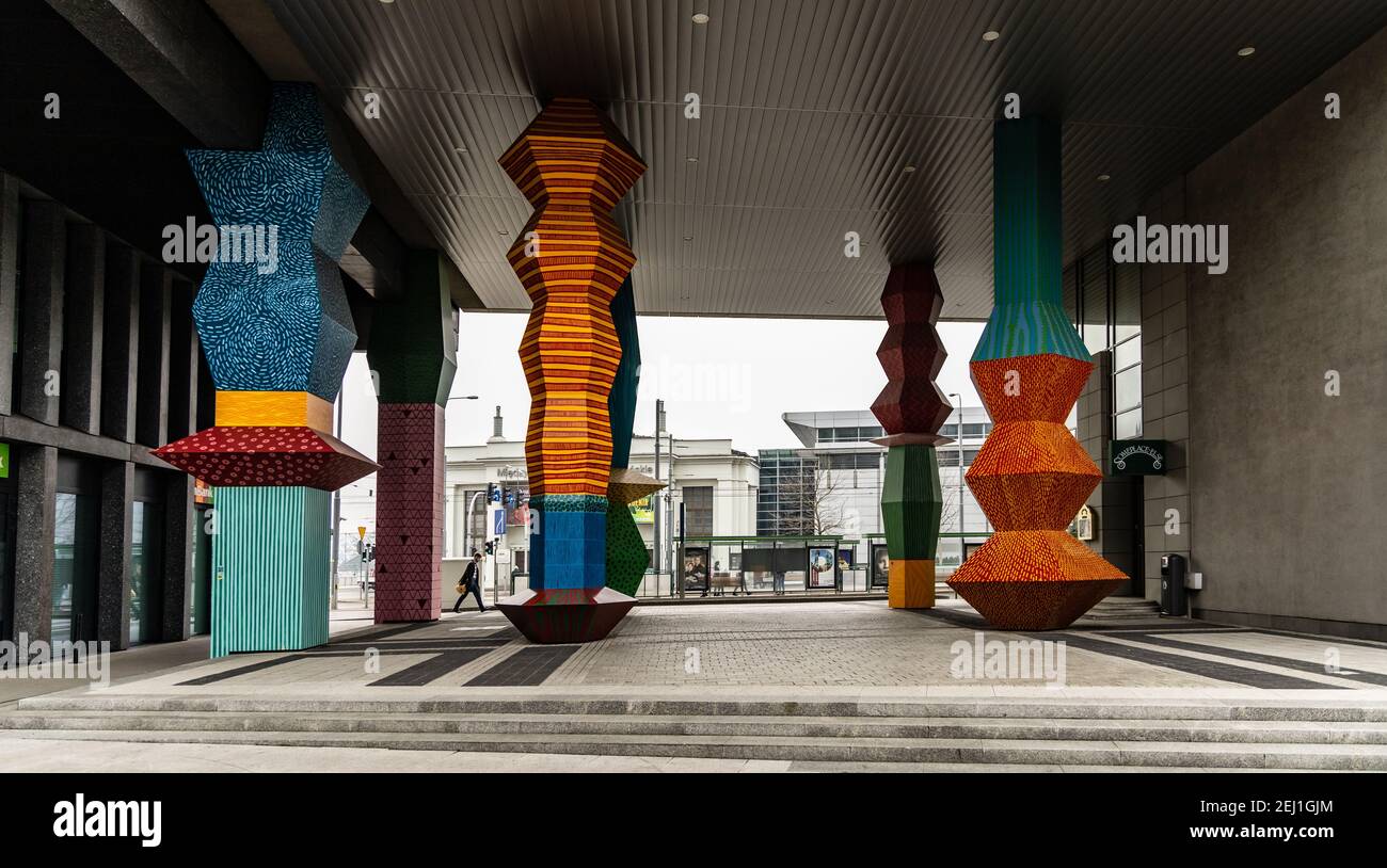 Colorful building pillars pillar hi-res stock photography and images ...