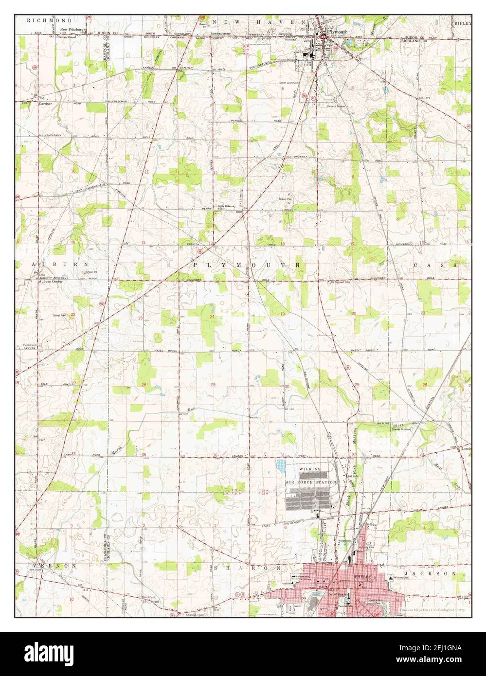 Shelby map Cut Out Stock Images & Pictures - Alamy