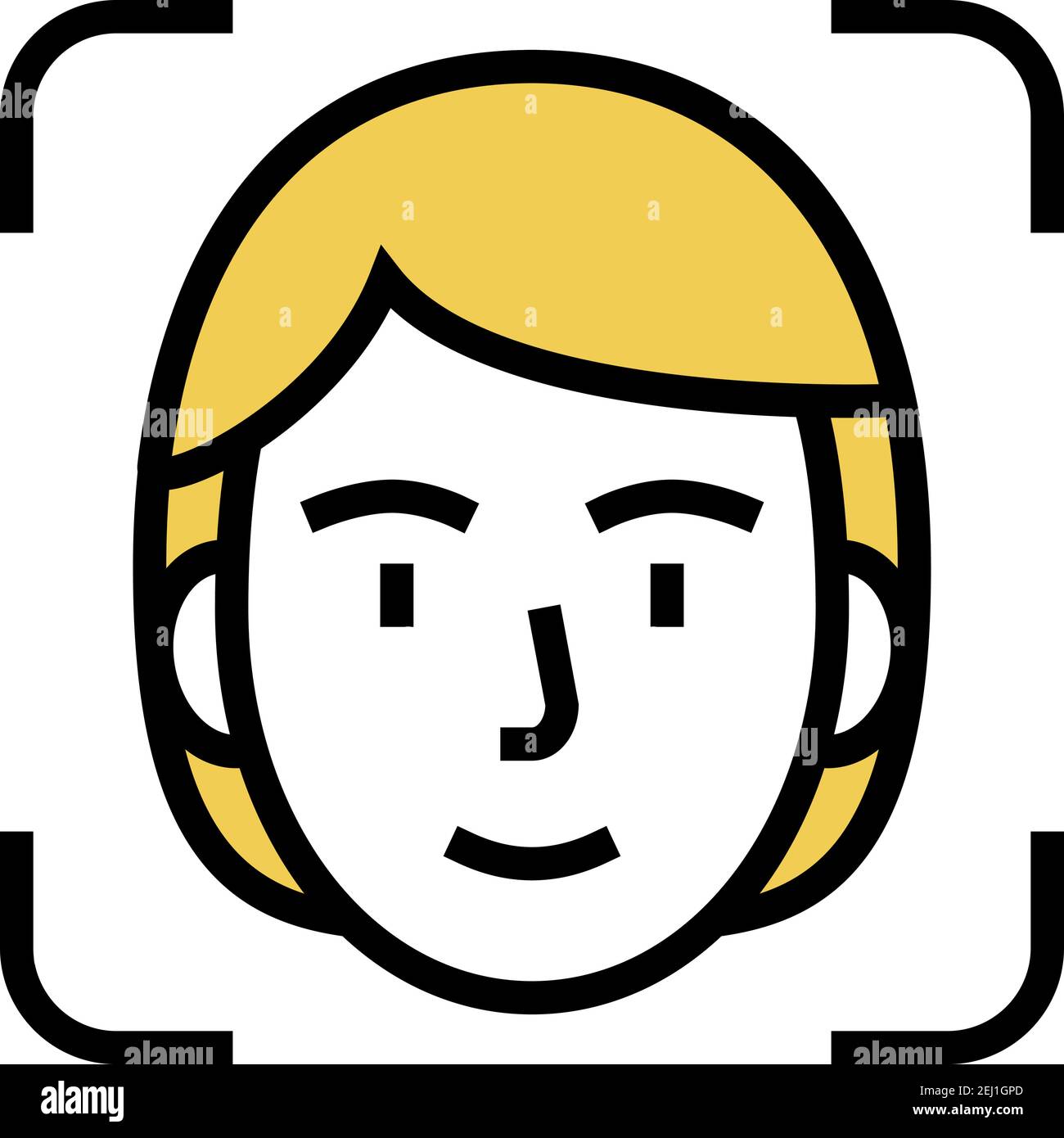 successful access face id color icon vector illustration Stock Vector ...