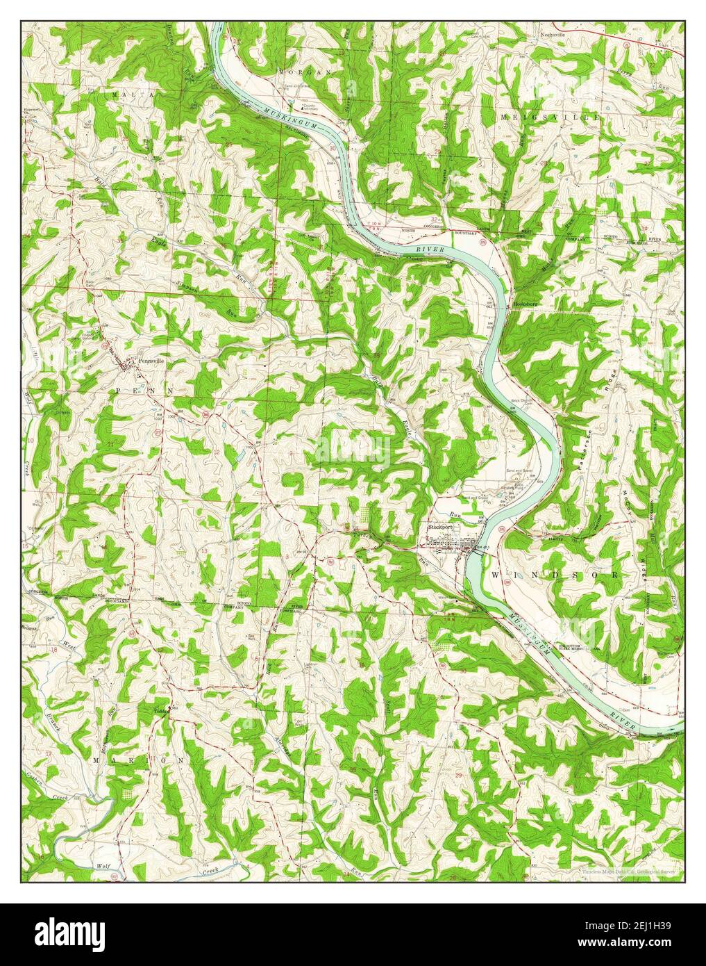 Stockport, Ohio, map 1961, 1:24000, United States of America by ...