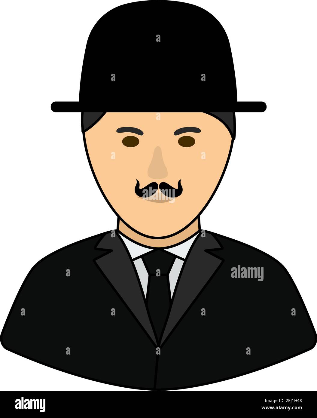 Detective Icon. Editable Outline With Color Fill Design. Vector ...