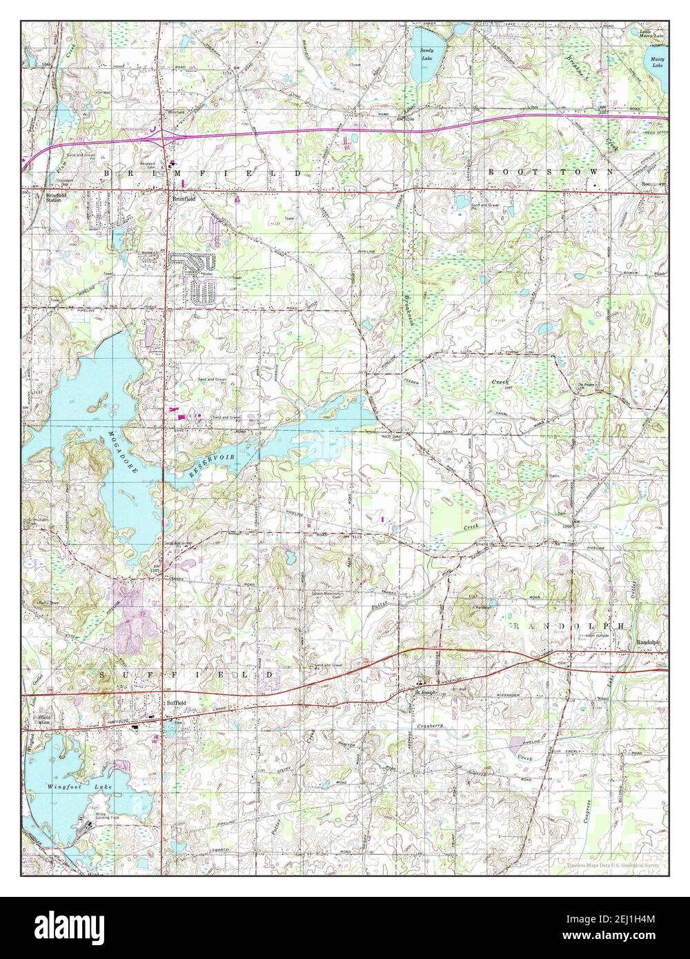 Map of suffield hi-res stock photography and images - Alamy