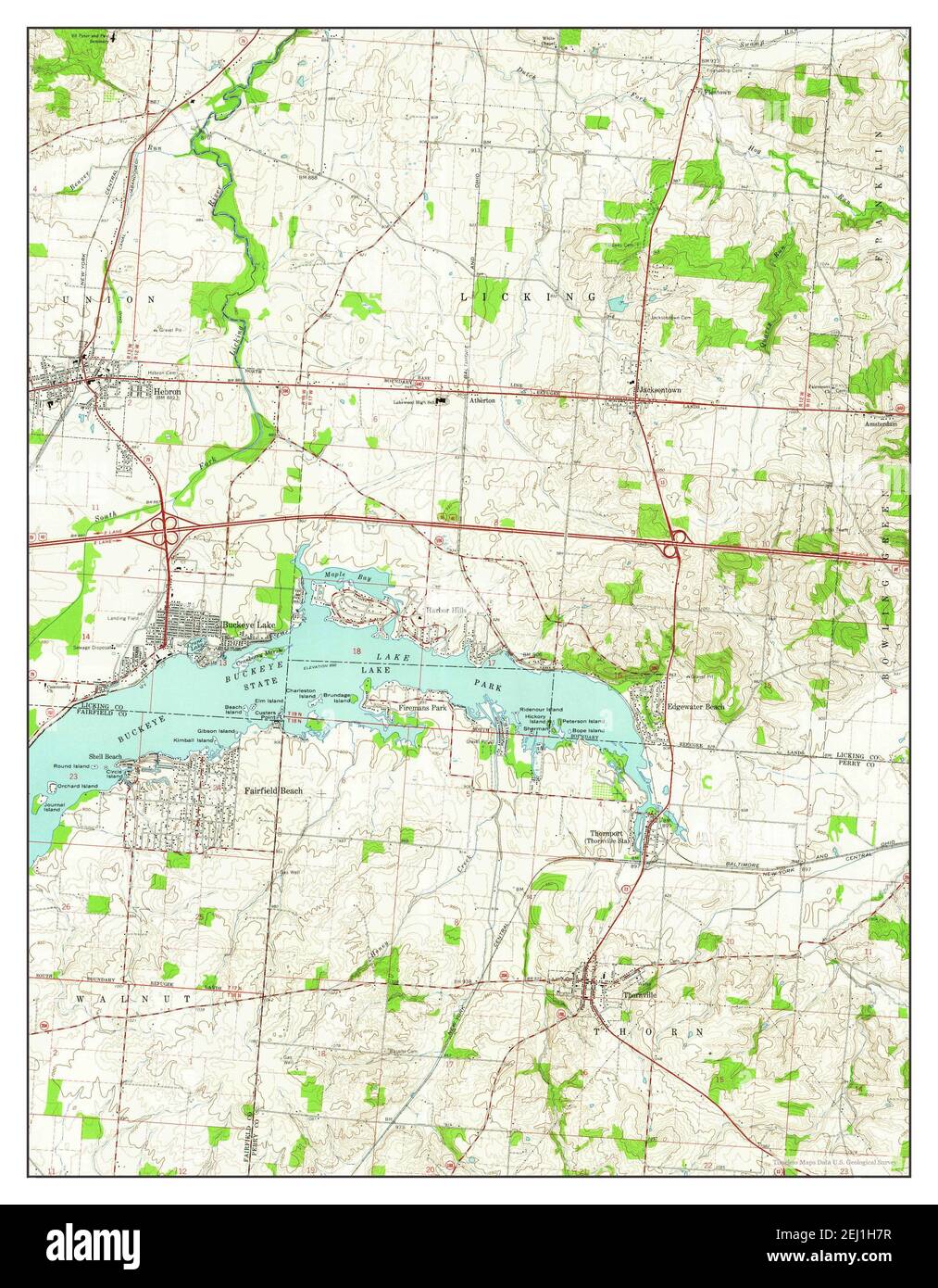 Thornville, Ohio, map 1961, 1:24000, United States of America by ...