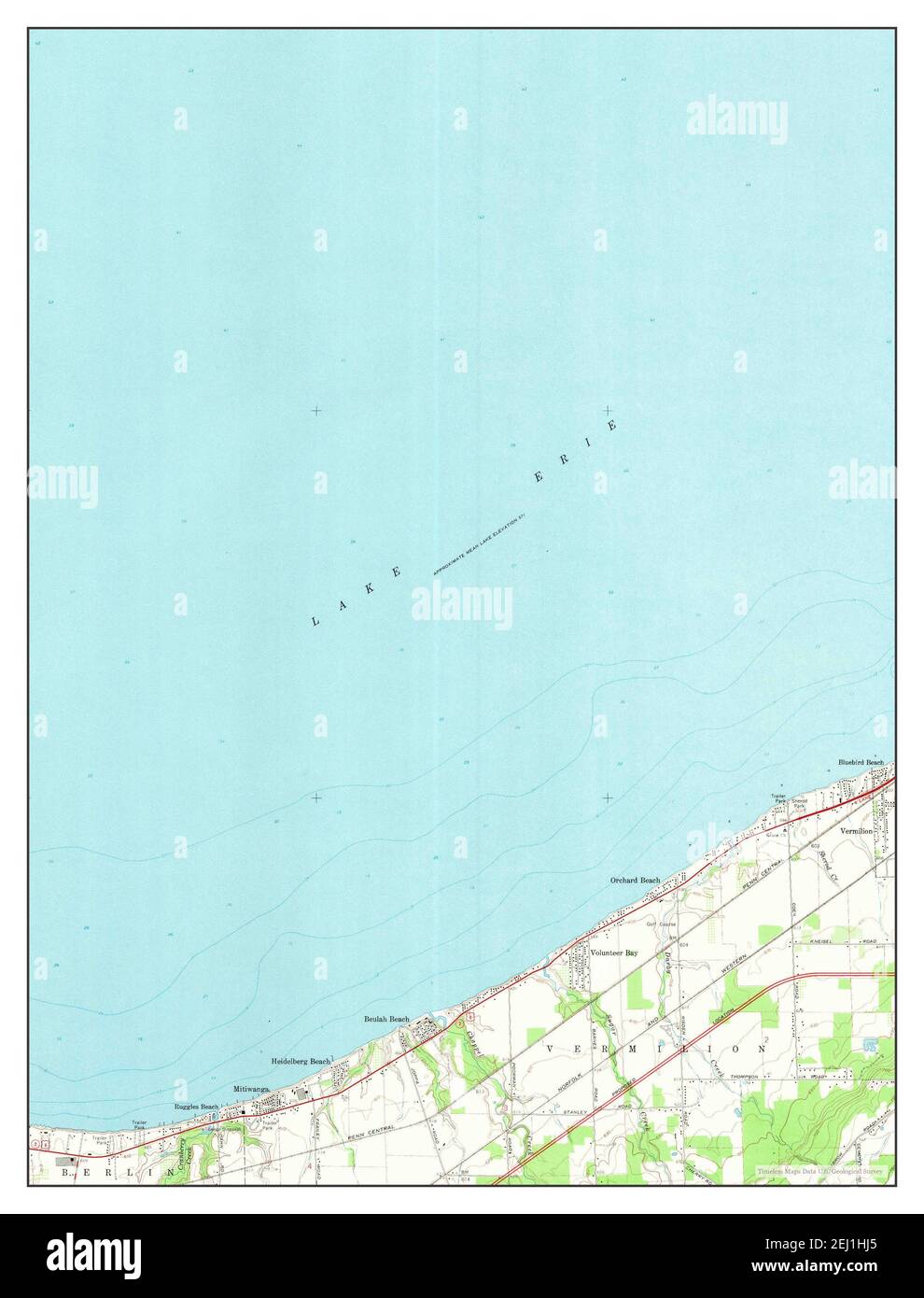 Vermilion West, Ohio, map 1969, 1:24000, United States of America by ...