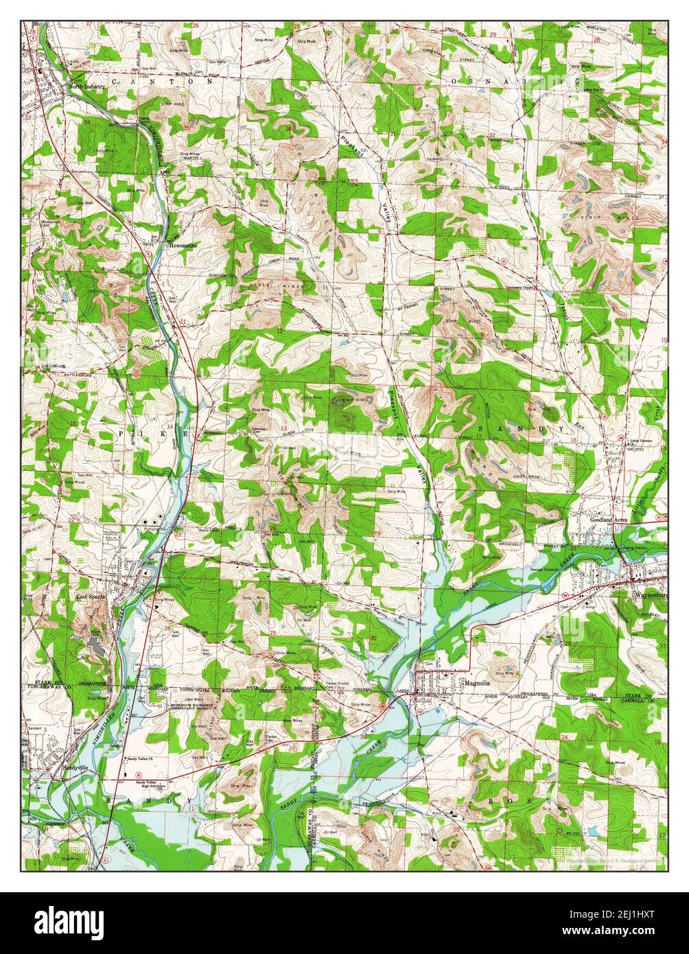 Map of waynesburg ohio hi-res stock photography and images - Alamy