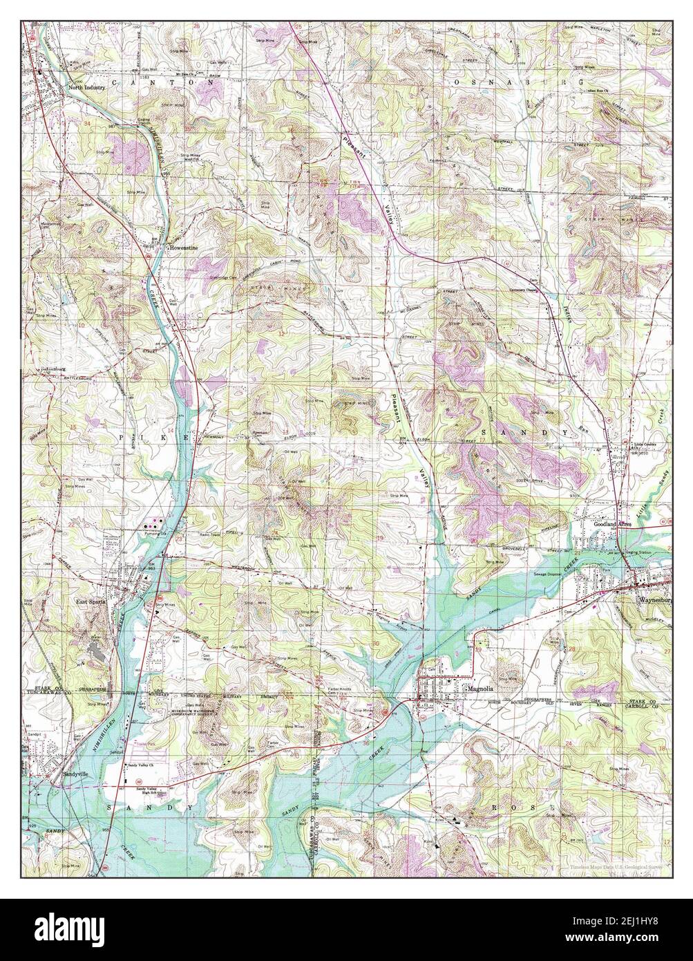 Waynesburg, Ohio, map 1994, 1:24000, United States of America by ...