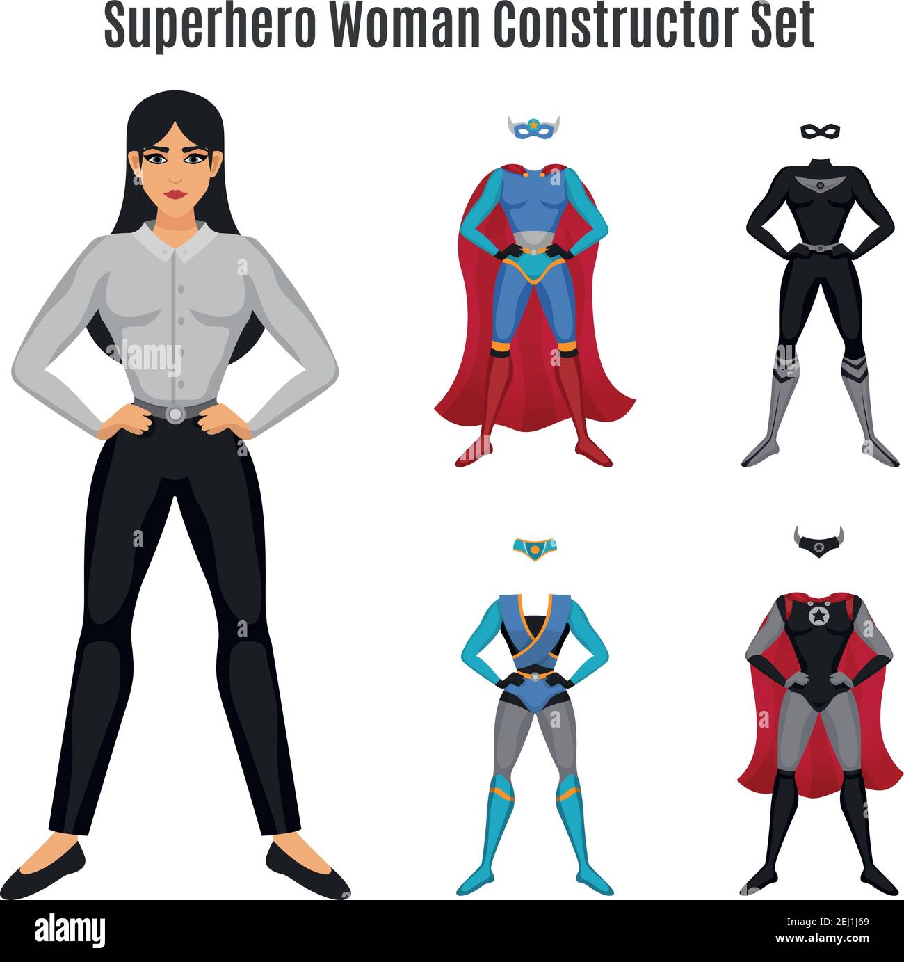 Woman superhero pose hi-res stock photography and images - Alamy