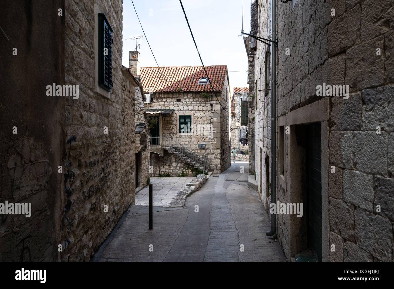 Streets of the Old Town of Split, Croatia Stock Photo - Alamy