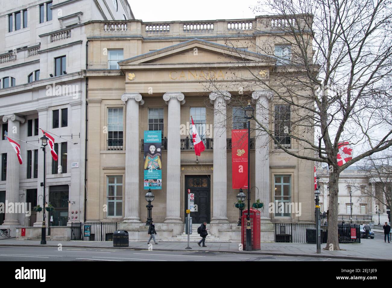 Canada House Canadian Embassy London Greek Revival Architecture Stock ...