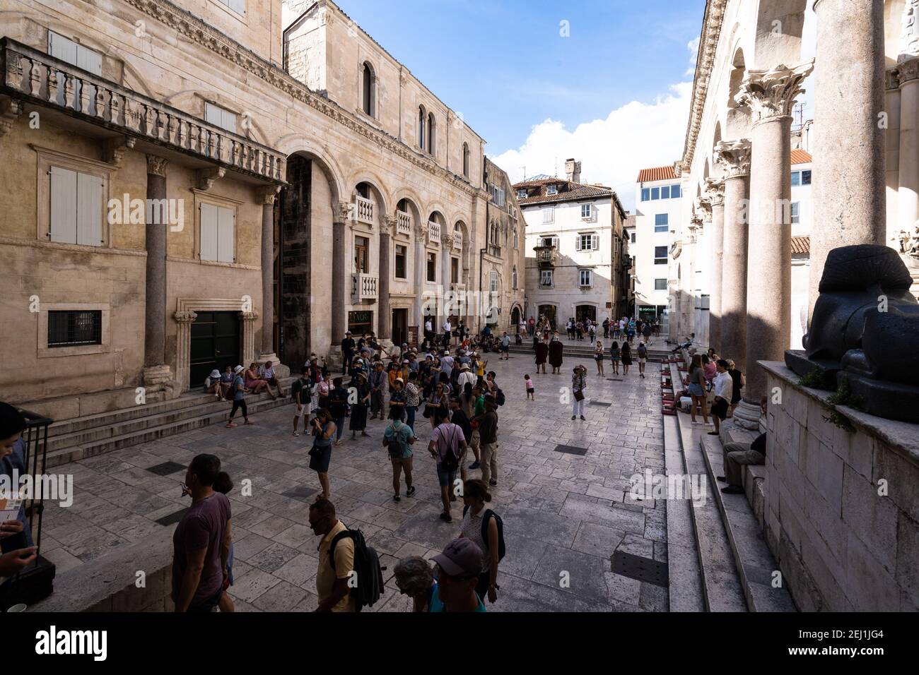 Streets of the Old Town of Split, Croatia Stock Photo - Alamy