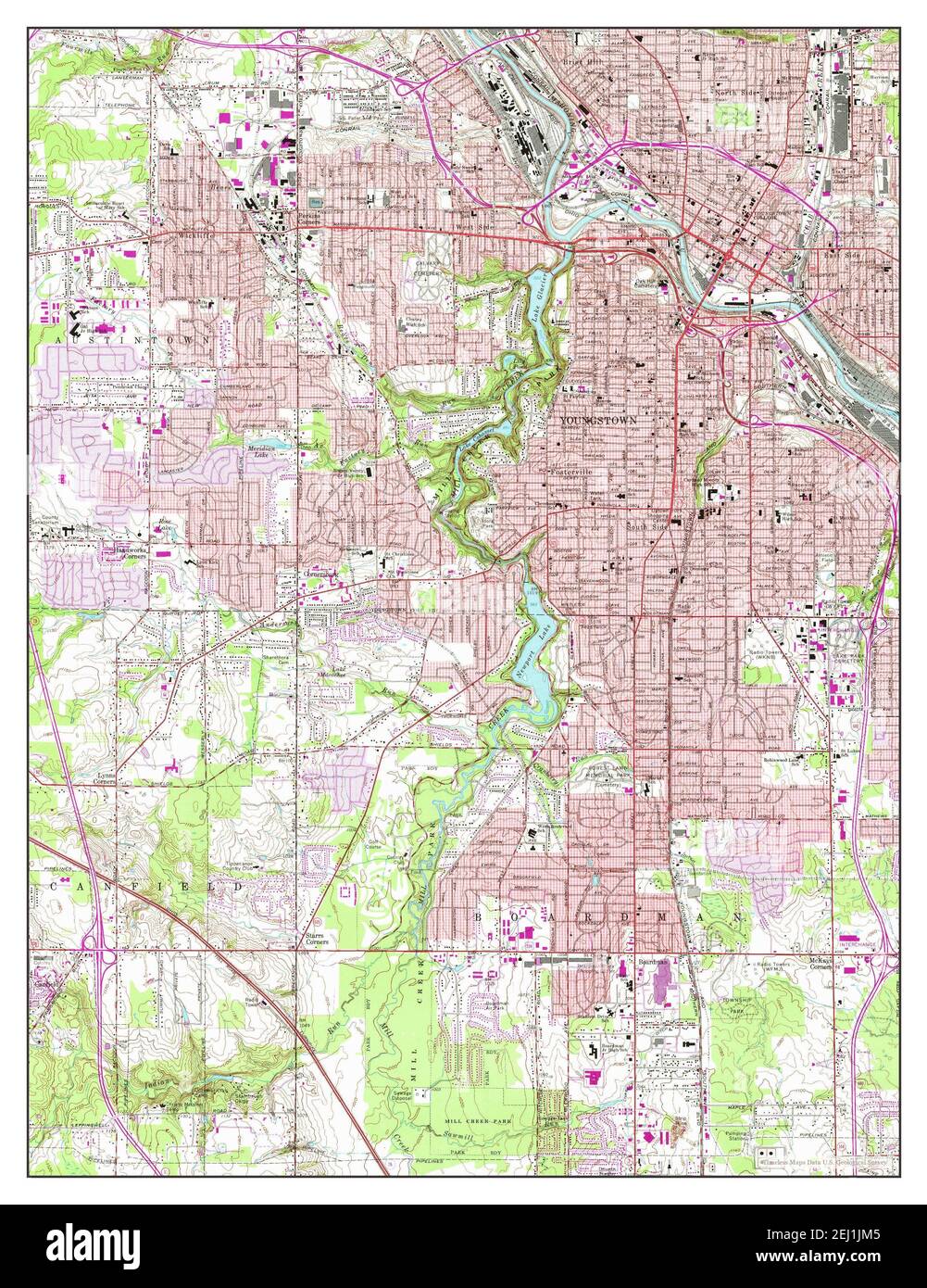 Youngstown, Ohio, map 1963, 1:24000, United States of America by ...