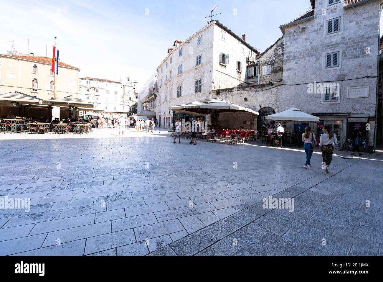 Streets of the Old Town of Split, Croatia Stock Photo - Alamy