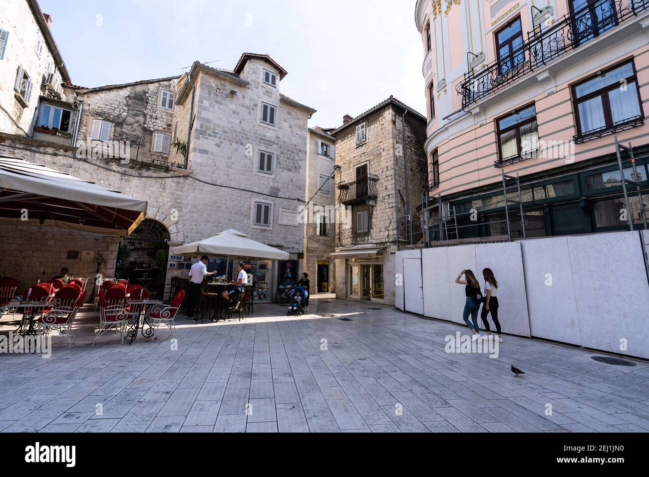 Streets of the Old Town of Split, Croatia Stock Photo - Alamy