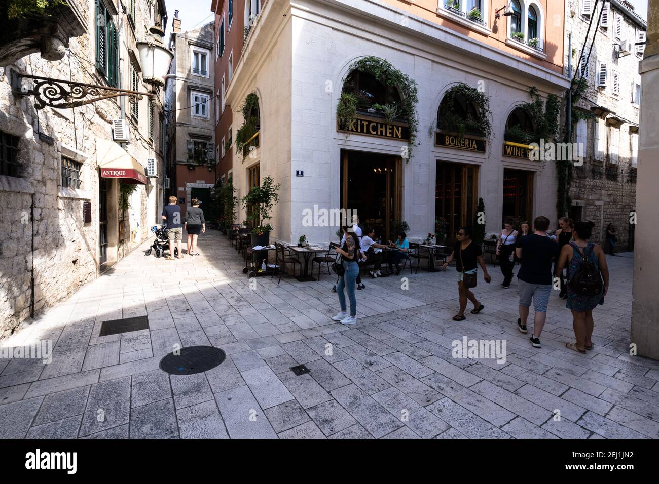 Streets of the Old Town of Split, Croatia Stock Photo - Alamy