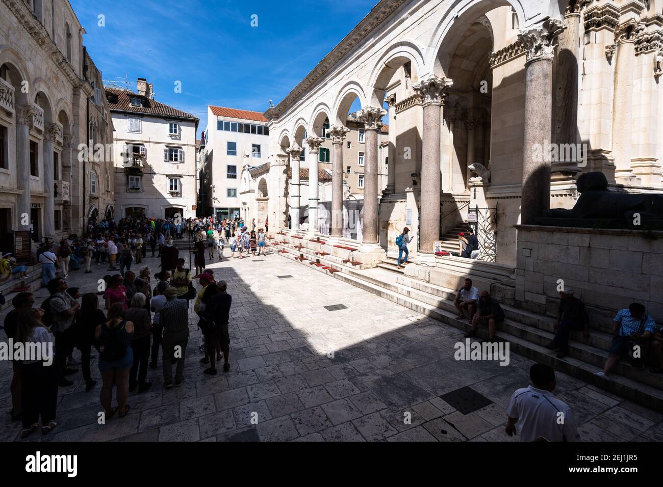 Streets of the Old Town of Split, Croatia Stock Photo - Alamy