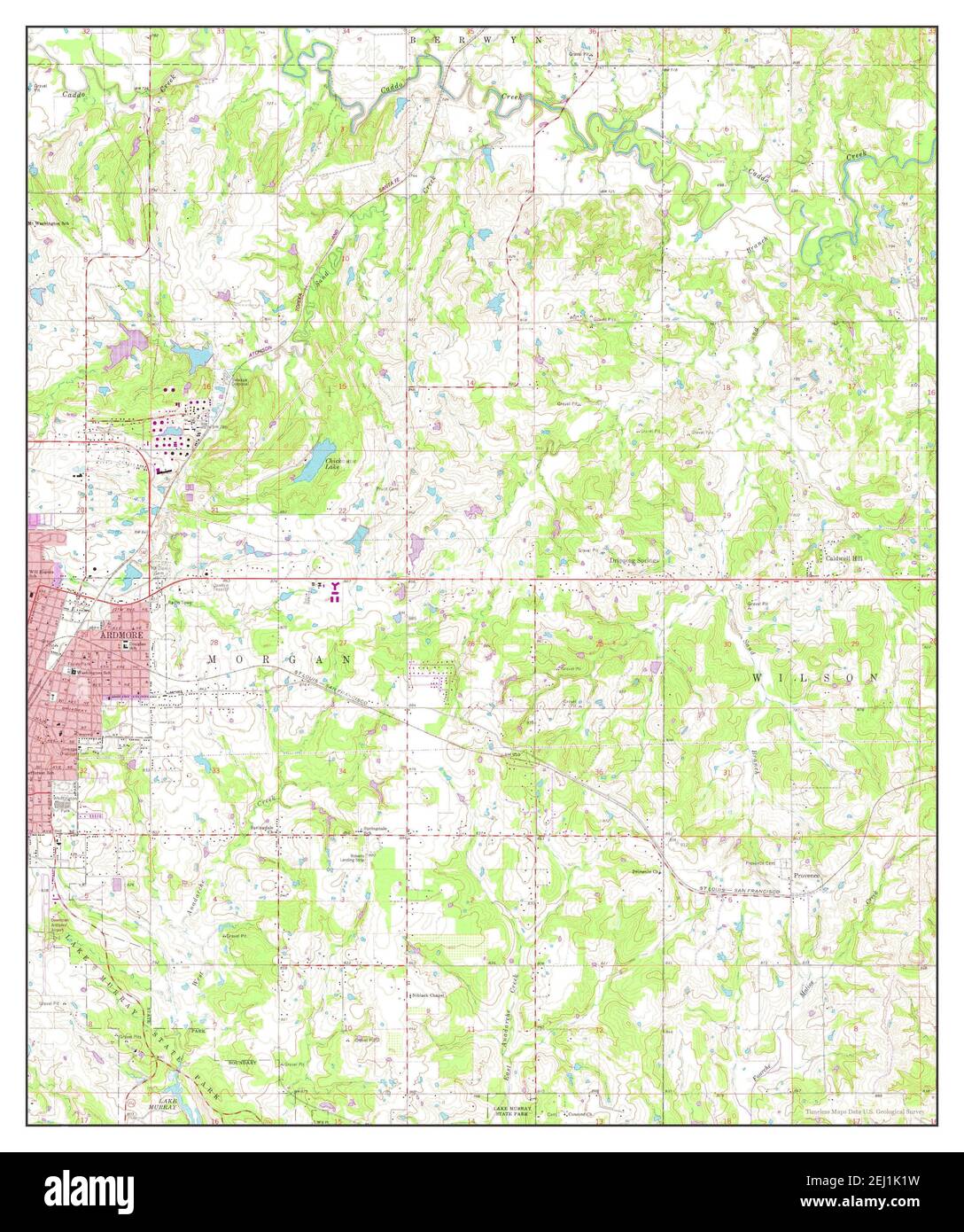 Map of ardmore Cut Out Stock Images & Pictures - Alamy