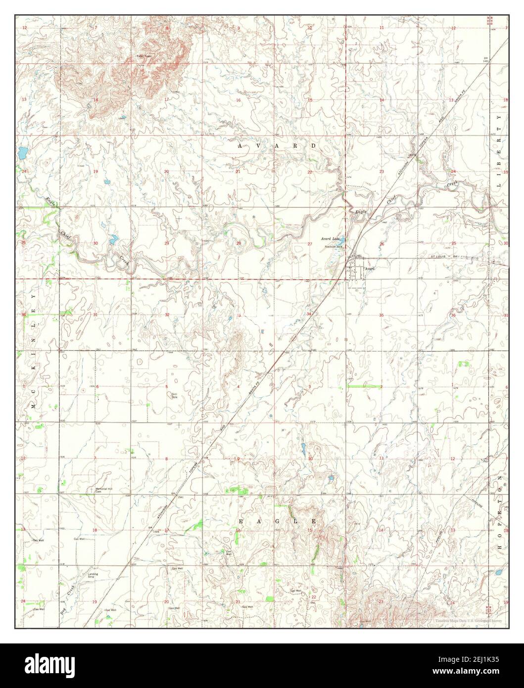Avard, Oklahoma, map 1969, 1:24000, United States of America by ...