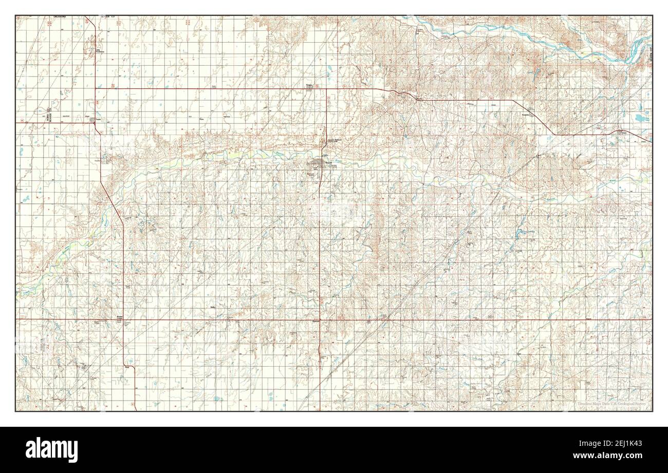 Beaver, Oklahoma, map 1986, 1:100000, United States of America by ...