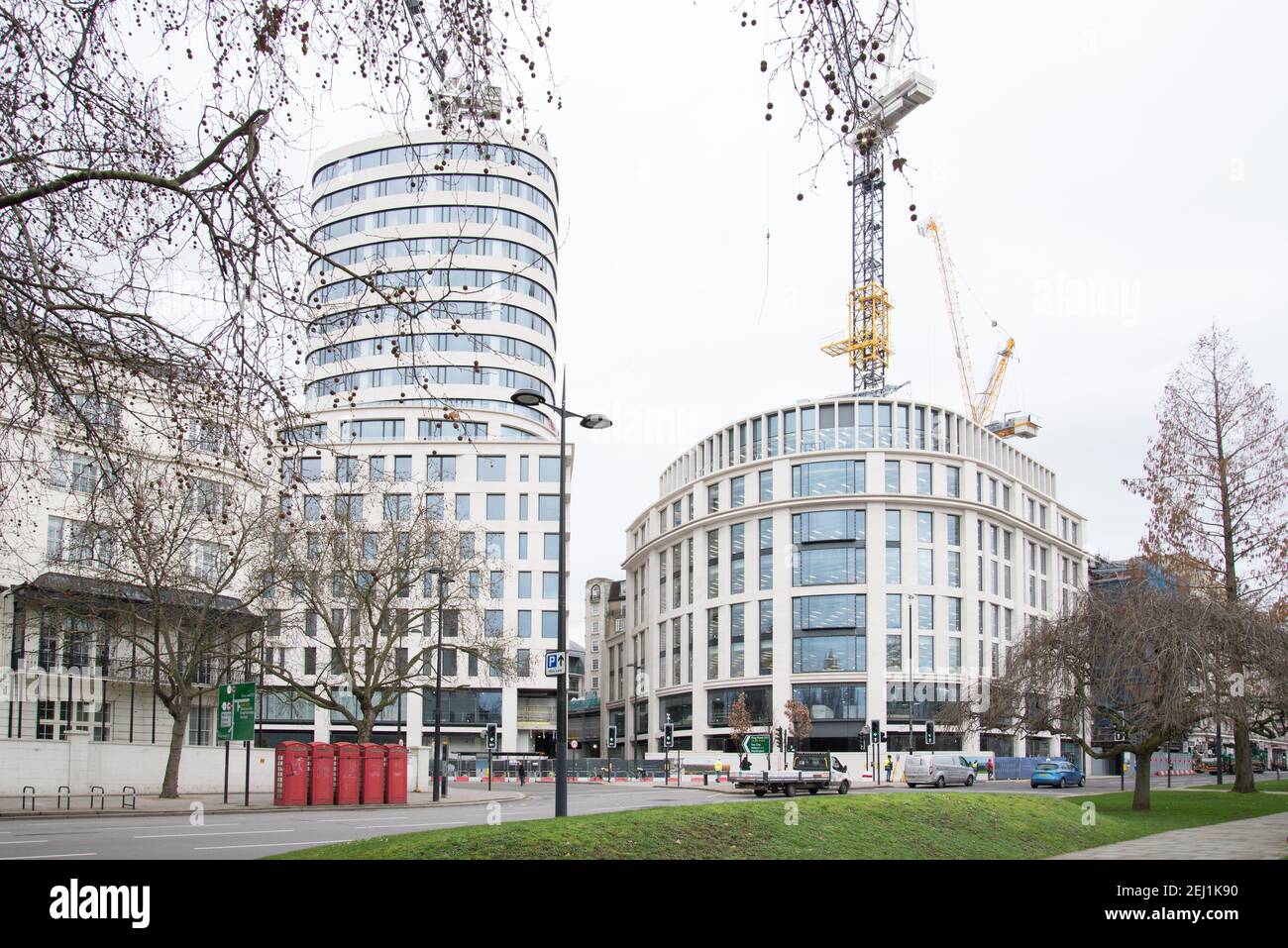Marble Arch Place Under Construction Stock Photo - Alamy
