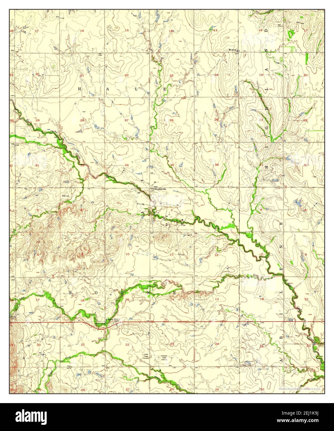 Boone, Oklahoma, map 1956, 1:24000, United States of America by ...