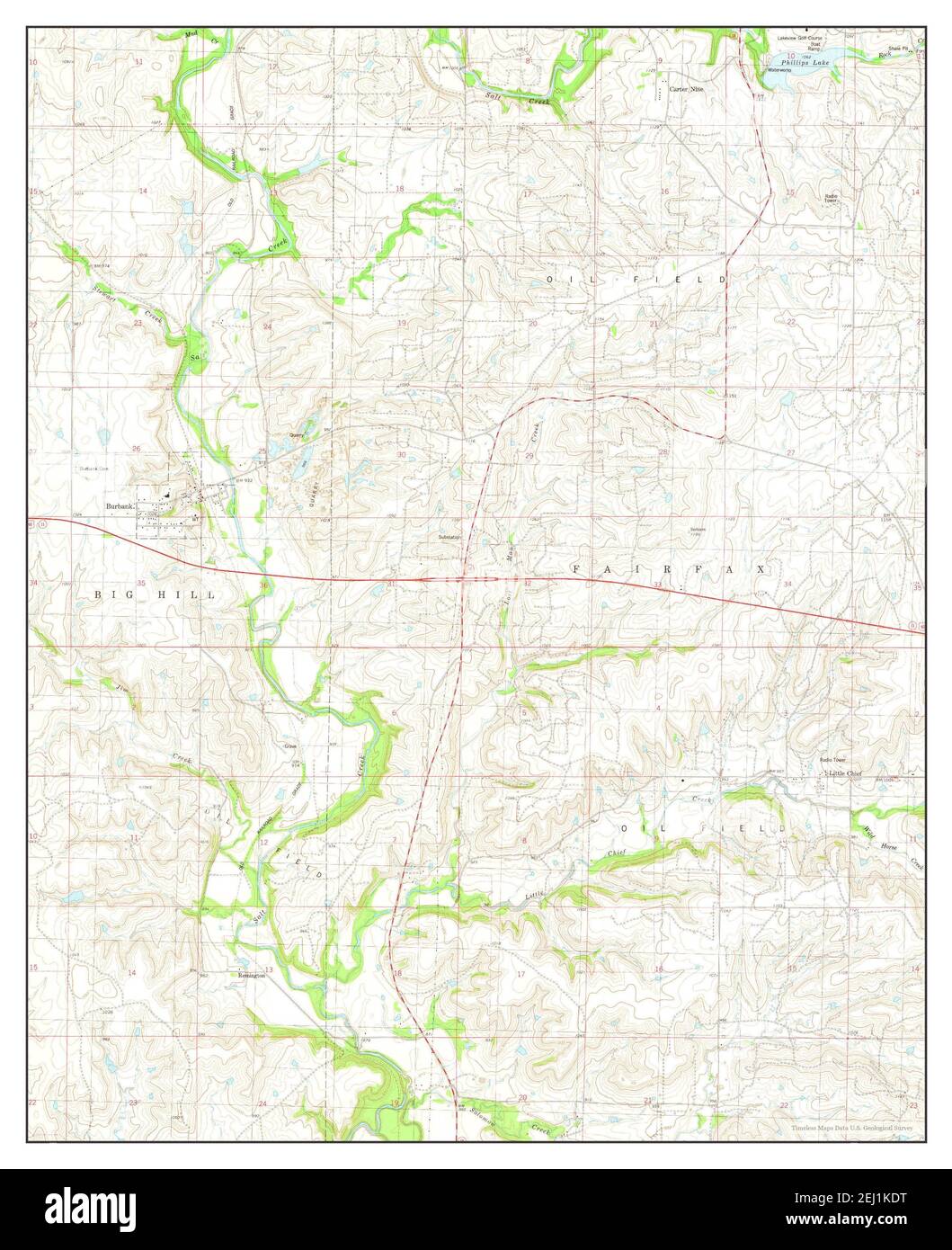 Burbank, Oklahoma, map 1978, 1:24000, United States of America by ...
