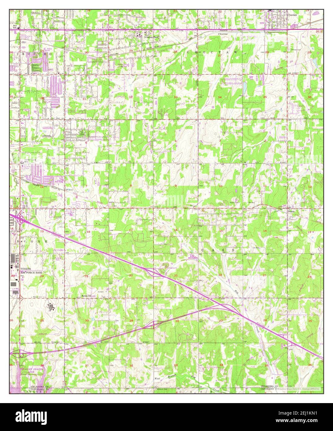 Choctaw map hi-res stock photography and images - Alamy