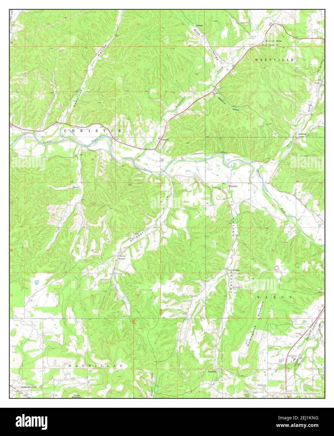 Christie, Oklahoma, map 1972, 1:24000, United States of America by ...