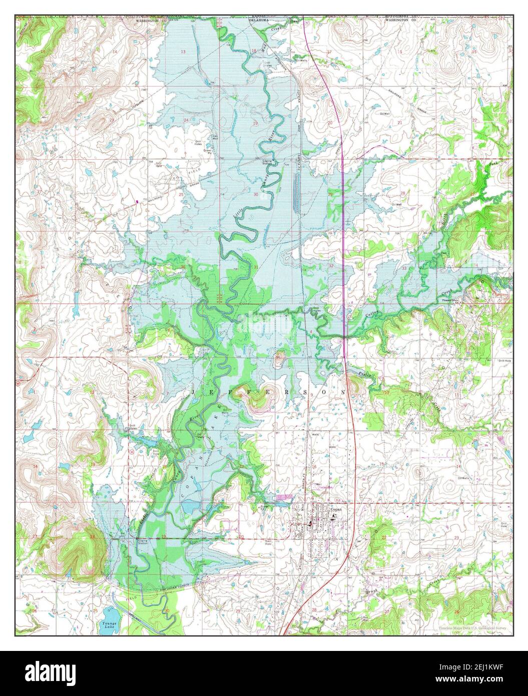 Copan, Oklahoma, map 1972, 1:24000, United States of America by ...