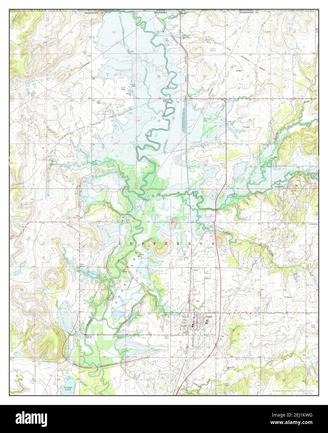 Copan, Oklahoma, map 1972, 1:24000, United States of America by ...