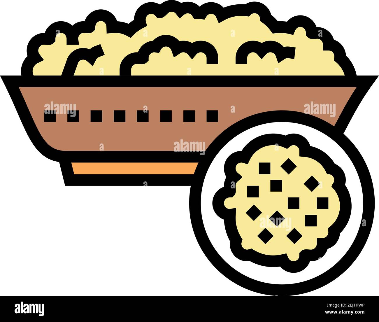 semolina groat color icon vector illustration Stock Vector Image & Art ...
