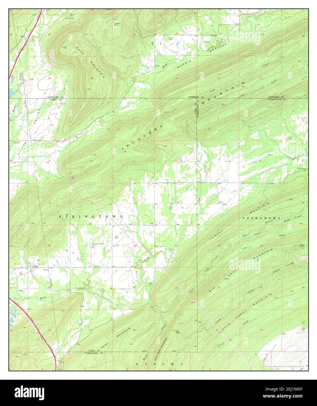 Daisy, Oklahoma, map 1973, 1:24000, United States of America by ...