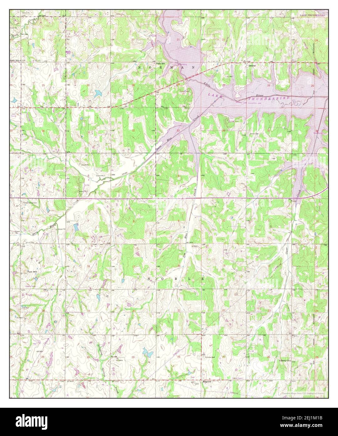 Denver, Oklahoma, map 1958, 1:24000, United States of America by ...