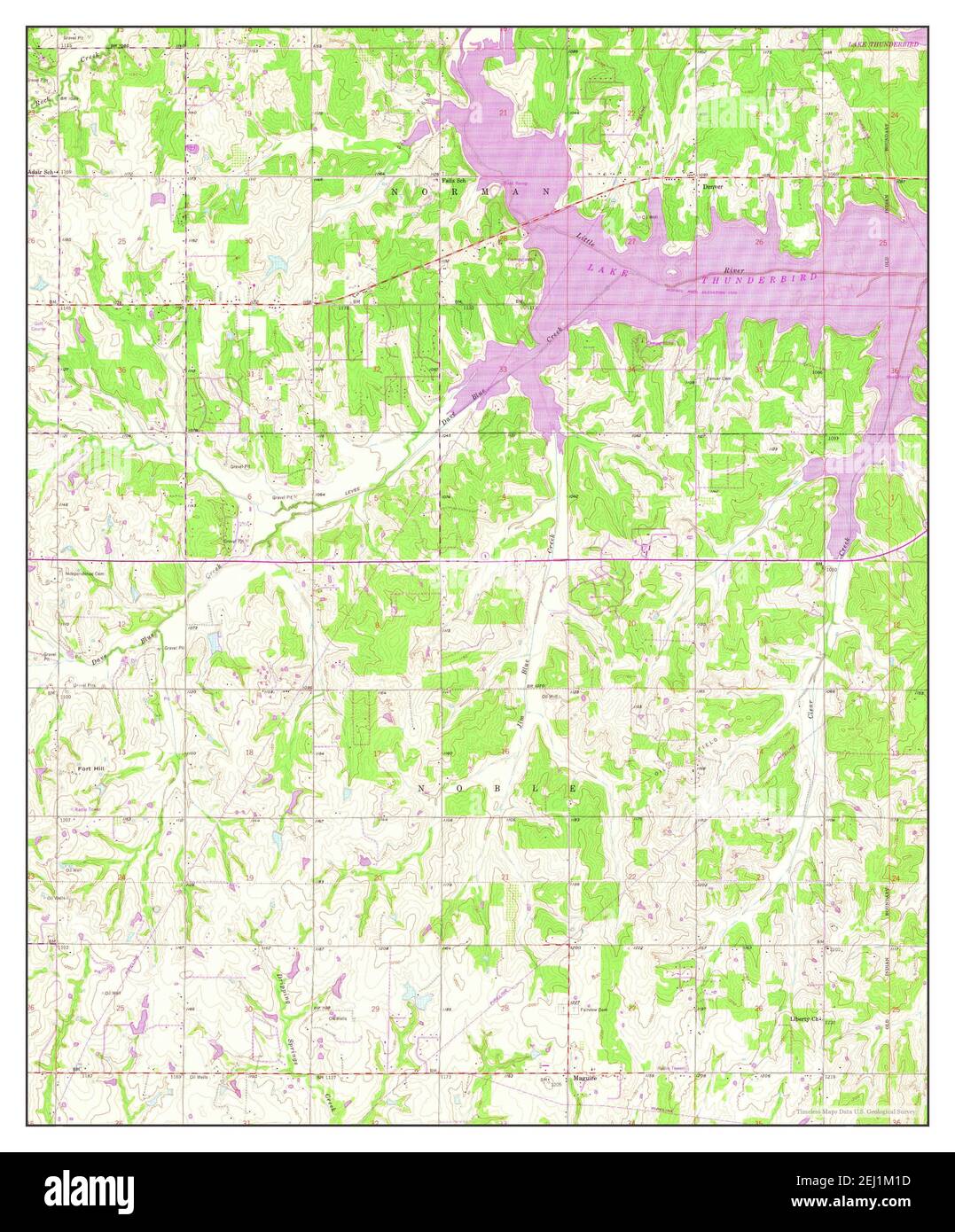 Denver, Oklahoma, map 1958, 1:24000, United States of America by ...