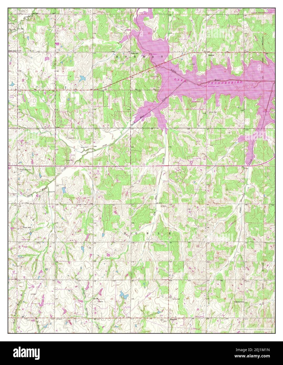 Denver, Oklahoma, map 1958, 1:24000, United States of America by ...