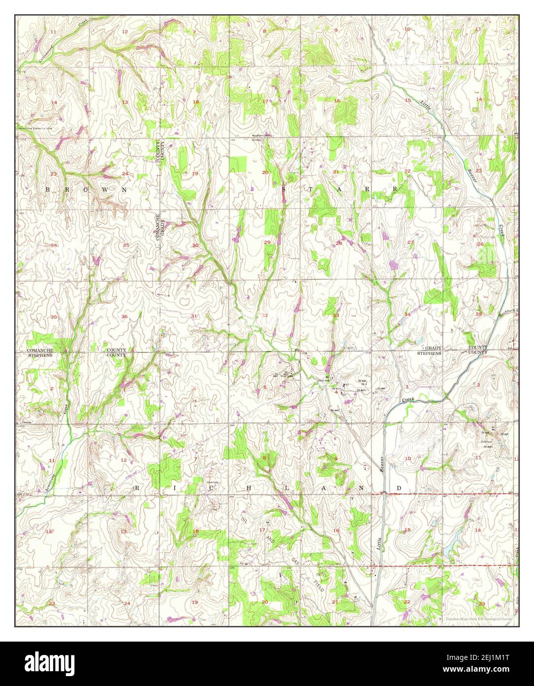 Denton, Oklahoma, map 1956, 1:24000, United States of America by ...