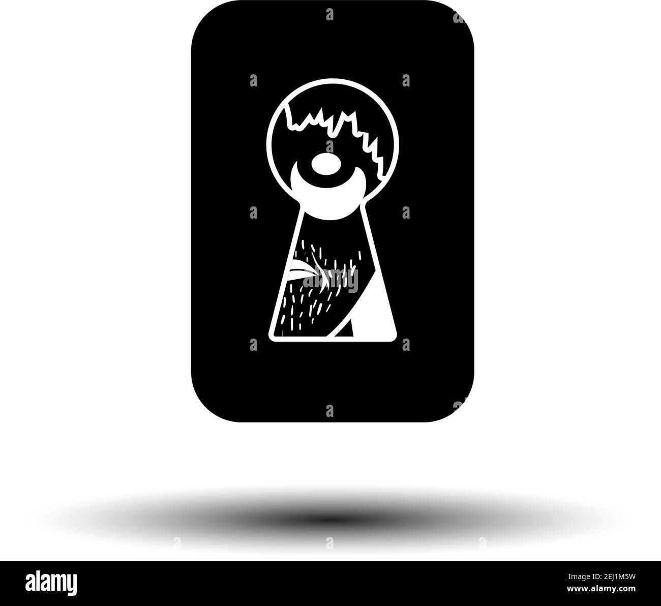 Looking through one eye Stock Vector Images - Alamy