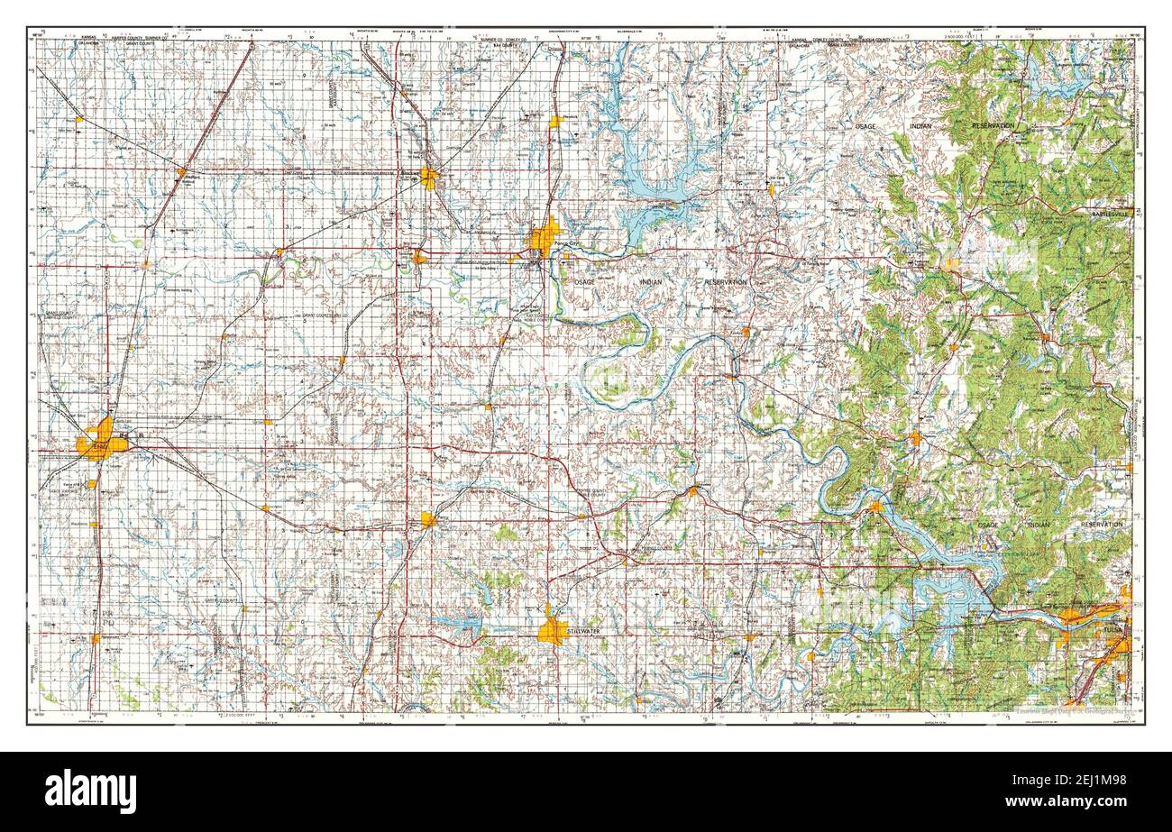 Map of enid oklahoma hi-res stock photography and images - Alamy