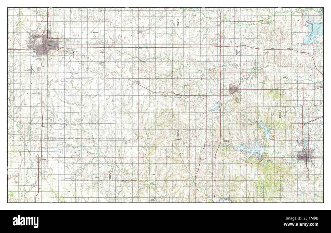 Map of enid oklahoma hi-res stock photography and images - Alamy