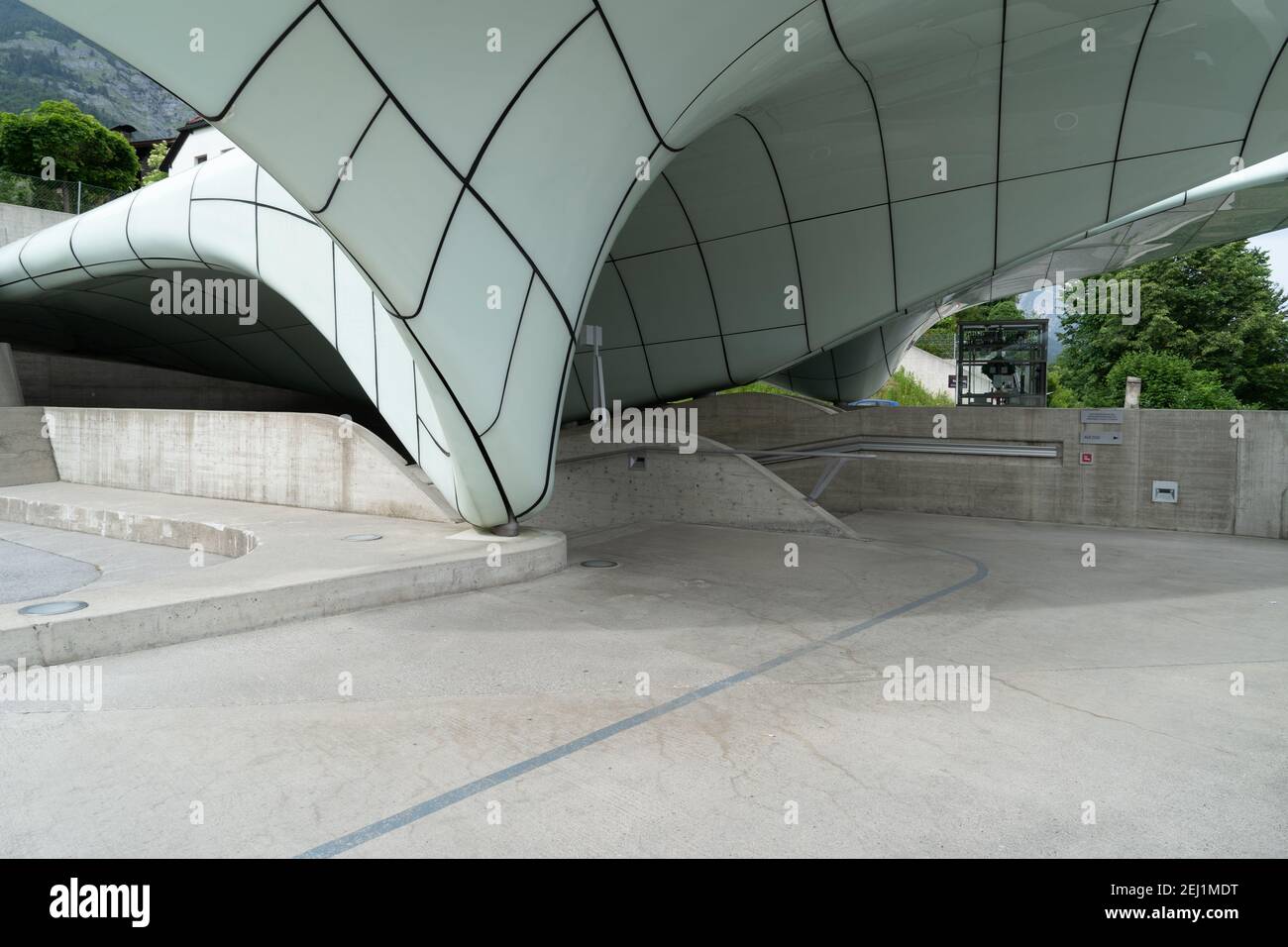 Modern Funicular Station of Innsbruck, Austria Stock Photo - Alamy