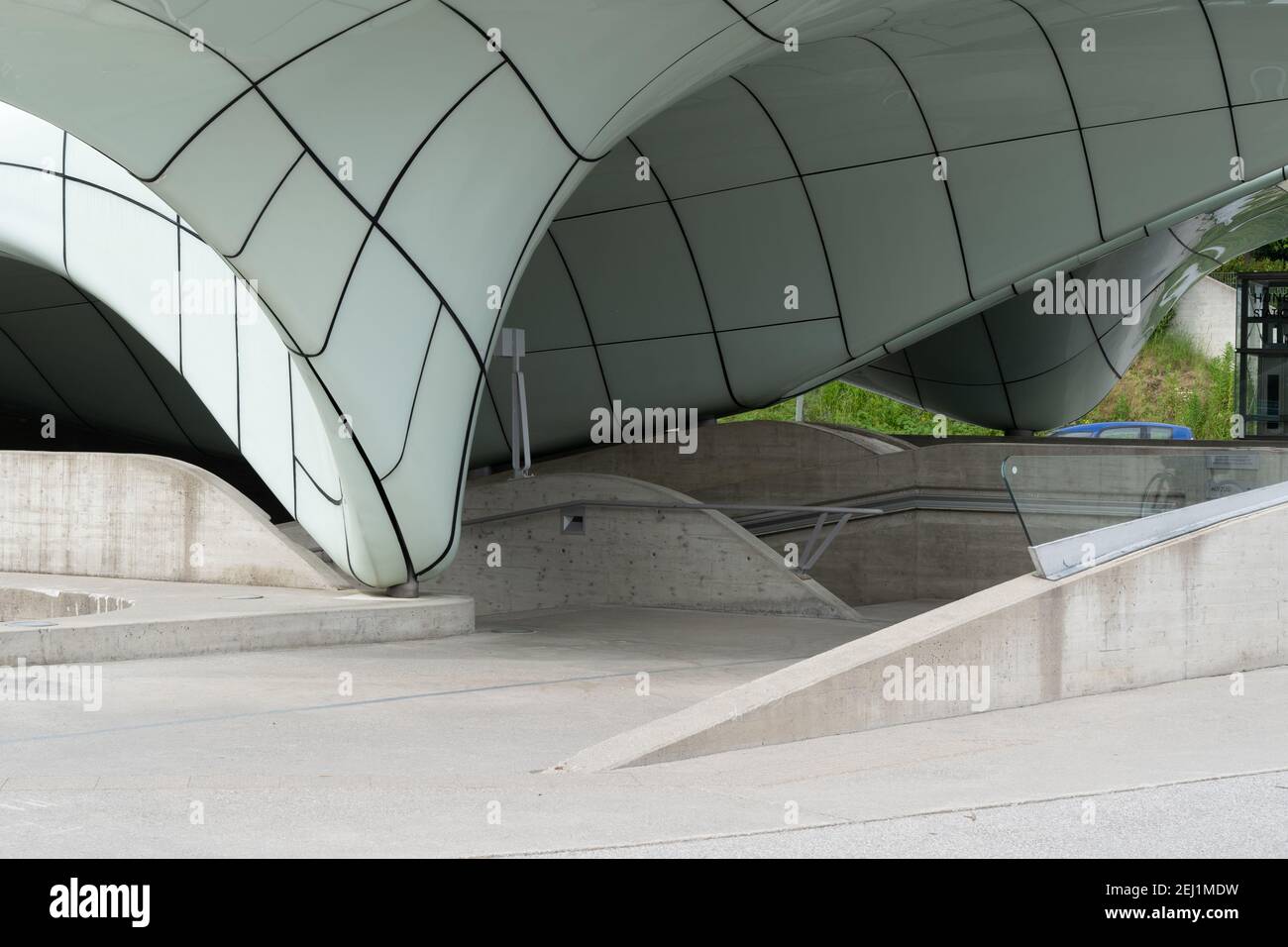Modern Funicular Station of Innsbruck, Austria Stock Photo - Alamy