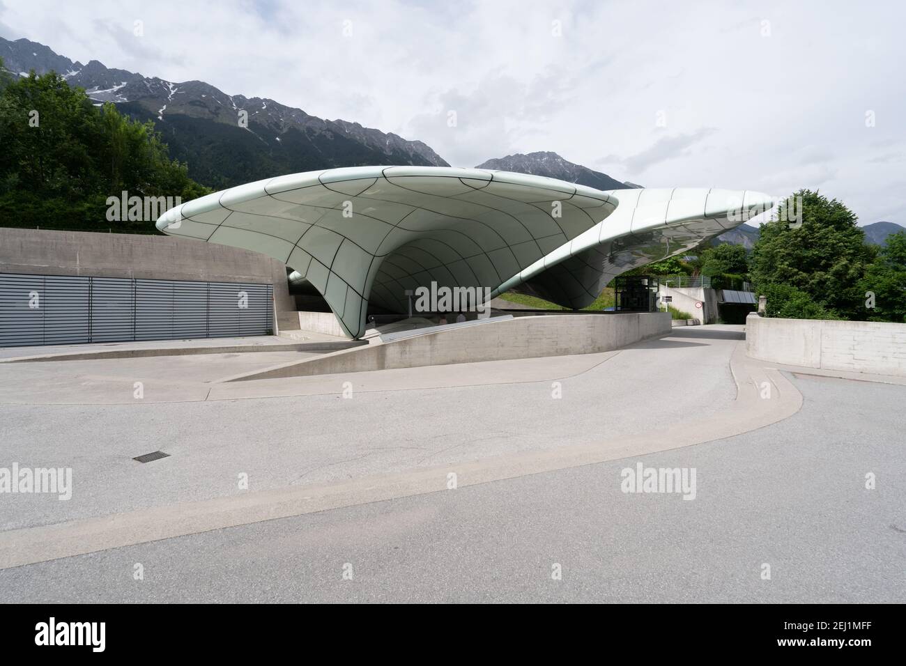Modern Funicular Station of Innsbruck, Austria Stock Photo - Alamy