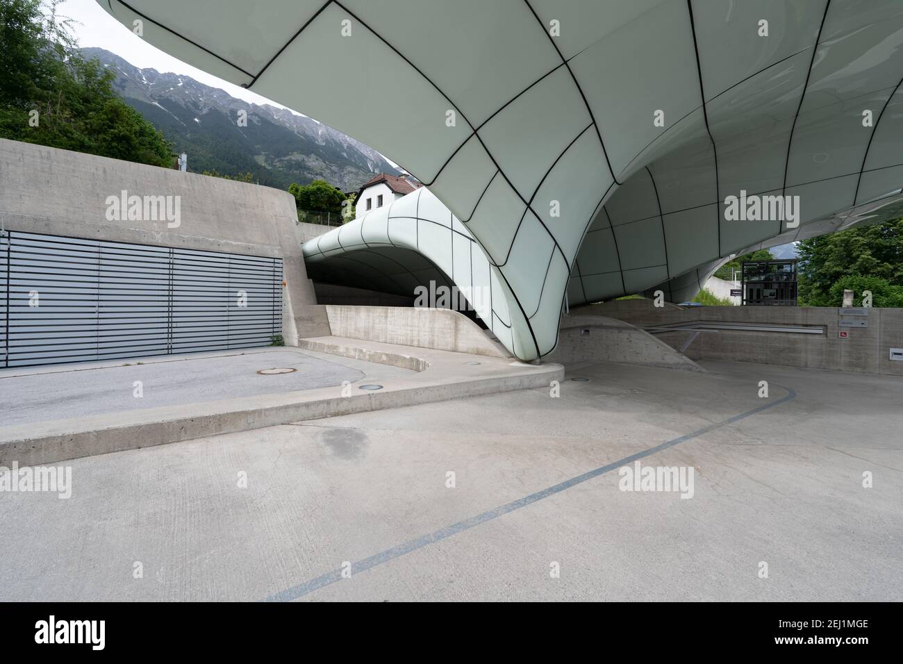 Modern Funicular Station of Innsbruck, Austria Stock Photo - Alamy