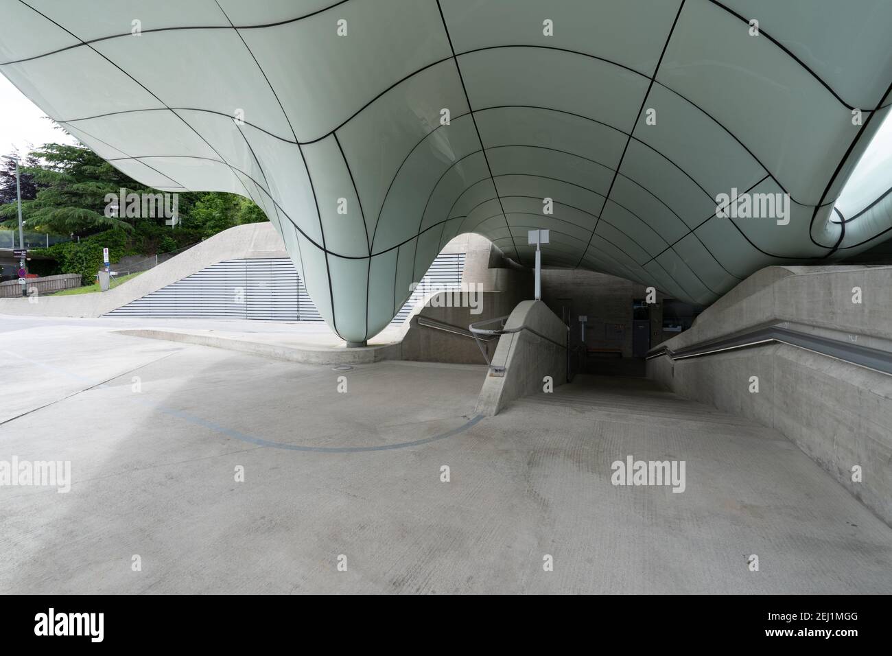 Modern Funicular Station of Innsbruck, Austria Stock Photo - Alamy