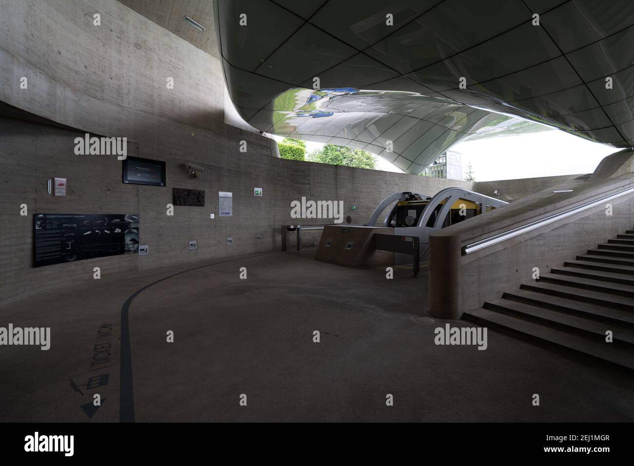Modern Funicular Station of Innsbruck, Austria Stock Photo - Alamy