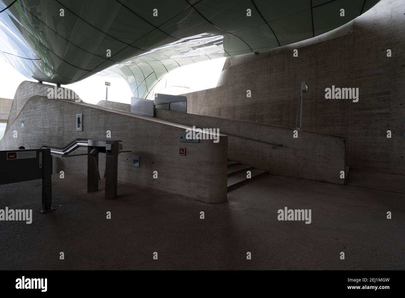 Modern Funicular Station of Innsbruck, Austria Stock Photo - Alamy