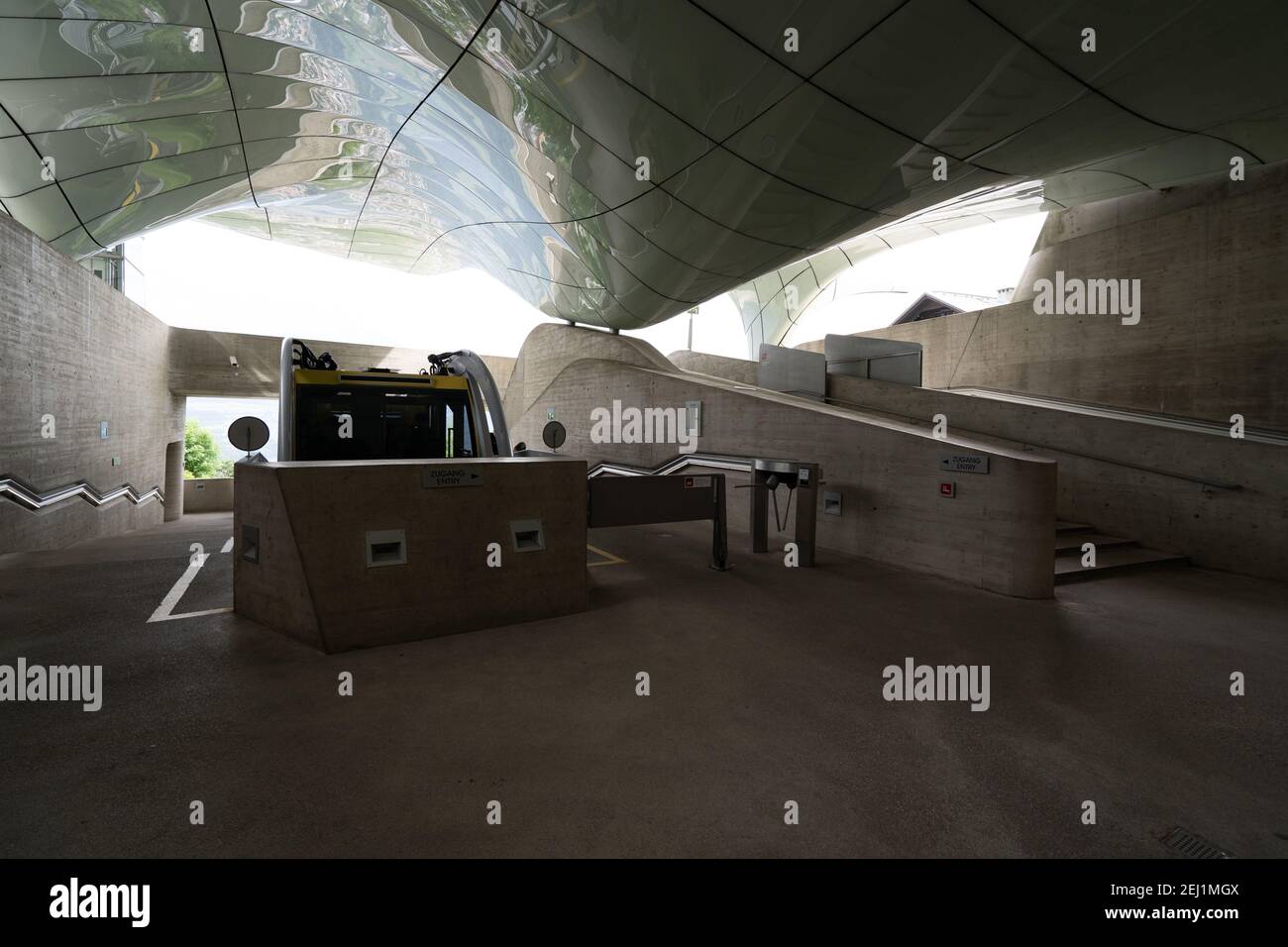 Modern Funicular Station of Innsbruck, Austria Stock Photo - Alamy