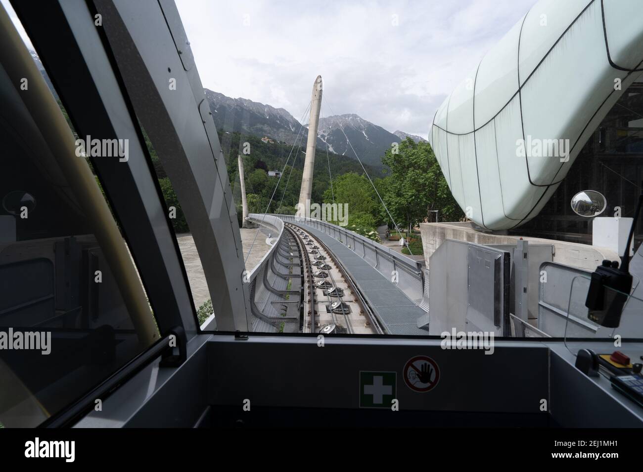 Modern Funicular Station of Innsbruck, Austria Stock Photo - Alamy