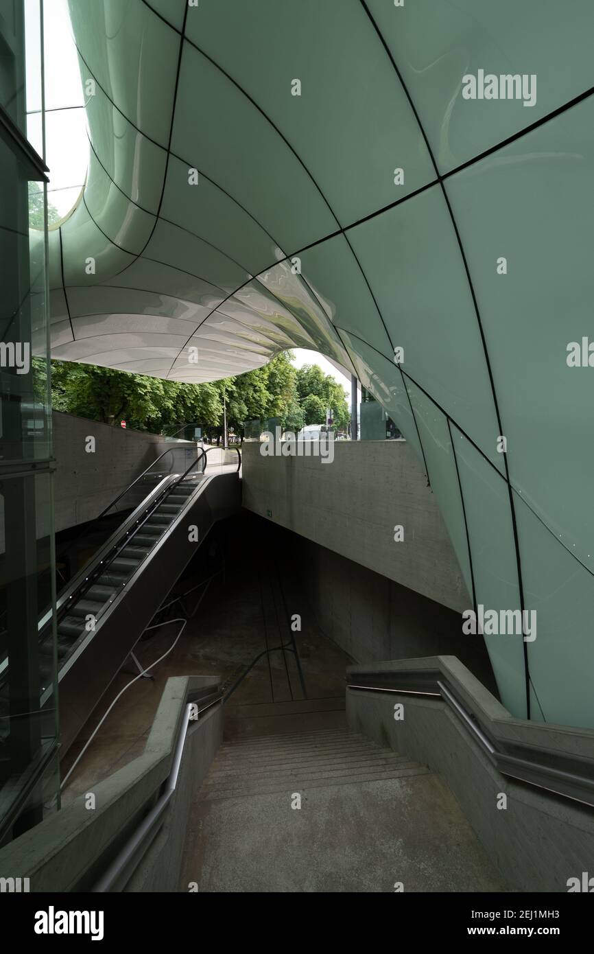 Modern Funicular Station of Innsbruck, Austria Stock Photo - Alamy