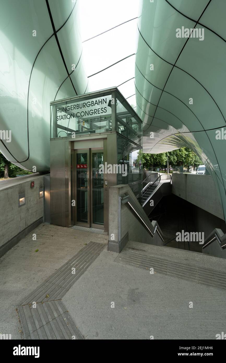 Modern Funicular Station of Innsbruck, Austria Stock Photo - Alamy